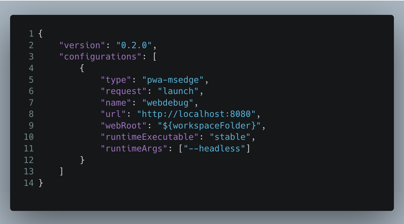 A Launch json Setting For End to end Web Development Christian Heilmann