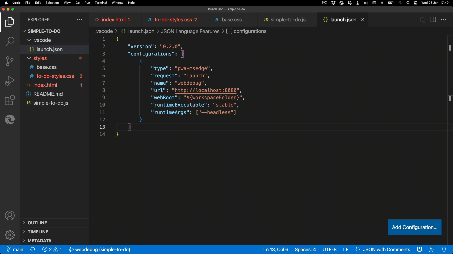 A Launch json Setting For End to end Web Development LaptrinhX