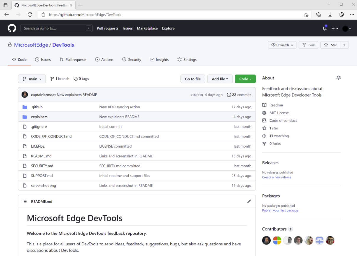 Want to improve Developer Tools in Microsoft Edge? File an issue on ...